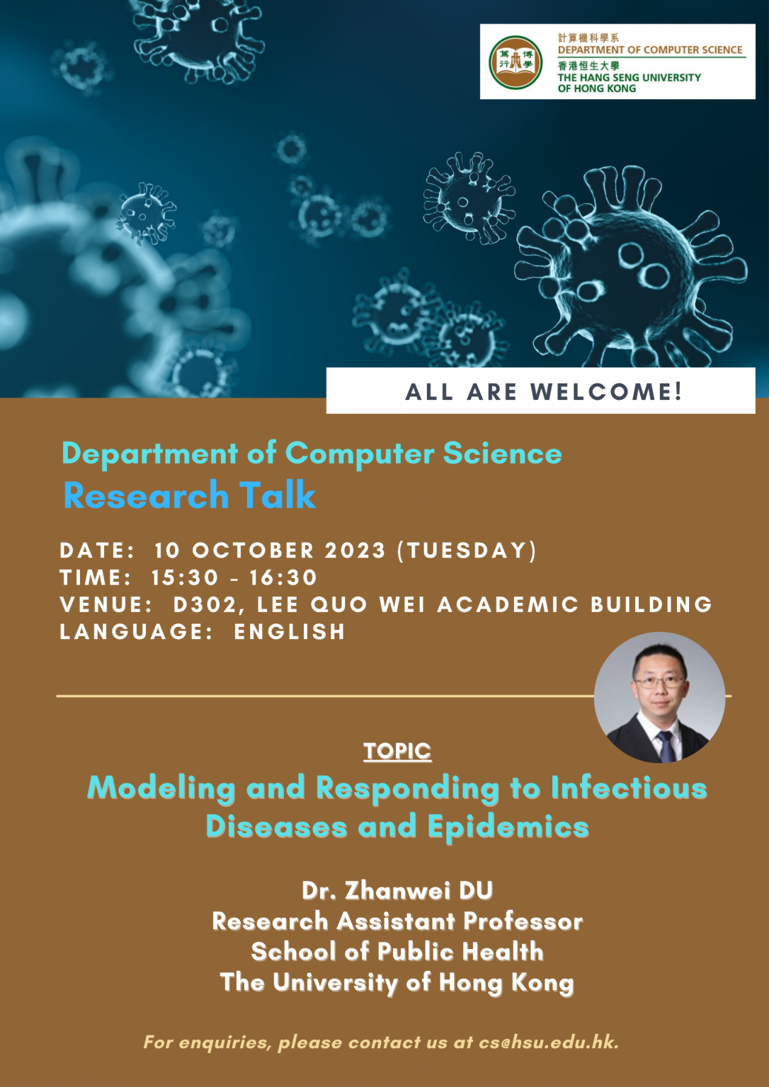 10/10/2023 | Research Talk: Modeling and Responding to Infectious ...